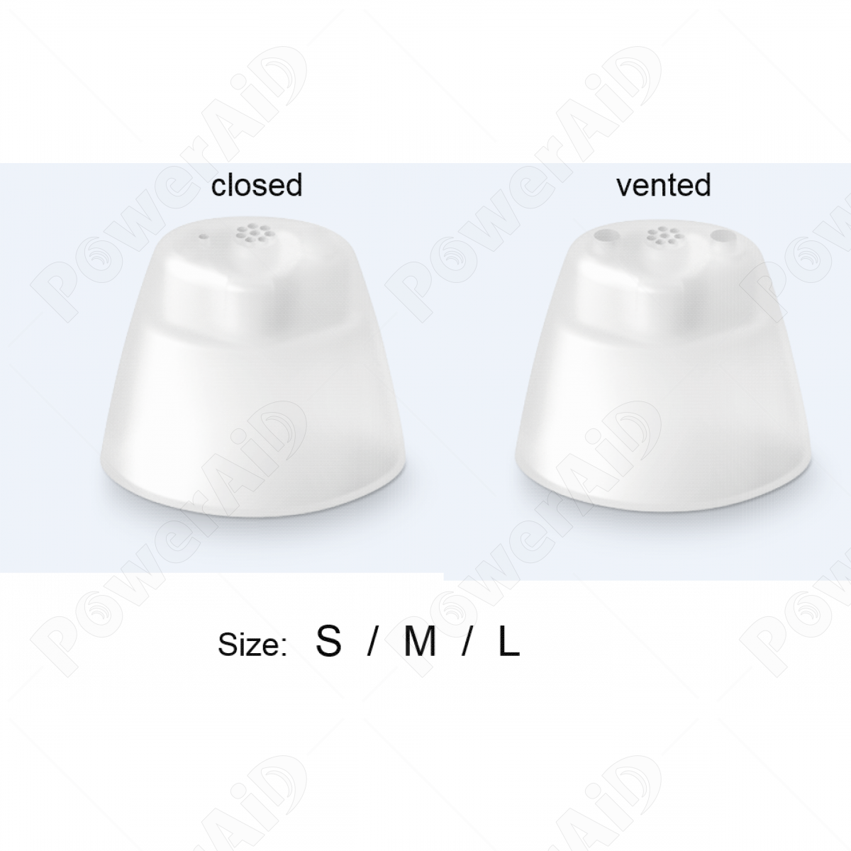 Signia - Cupoline Click Sleeves S Open Vented per apparecchi RIC